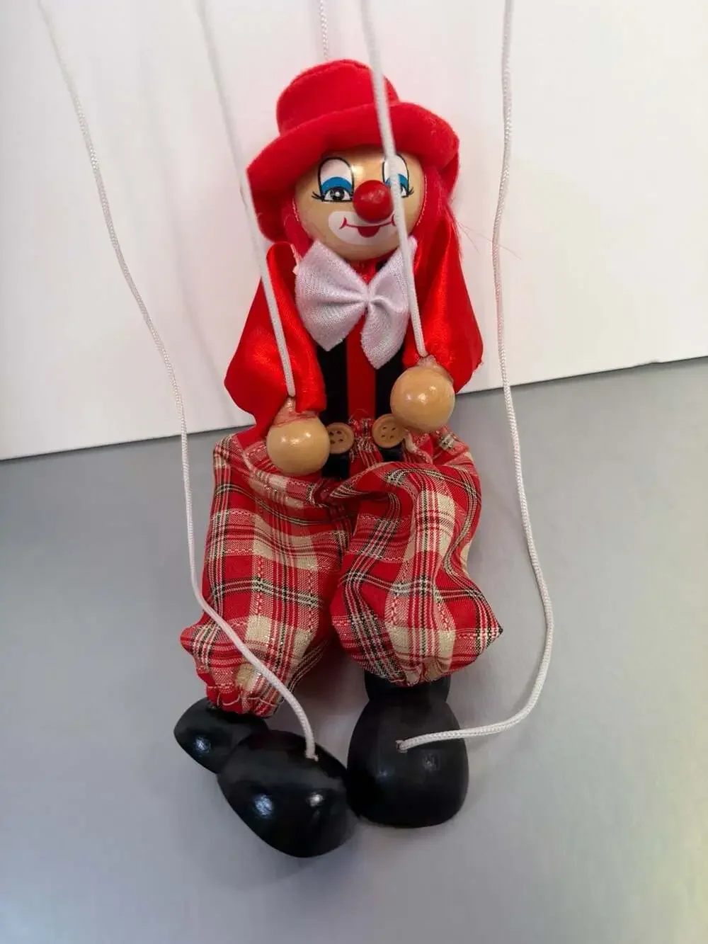 Tellon | Toys | Vintage Tellon Collection Wooden Clown Marionette ...